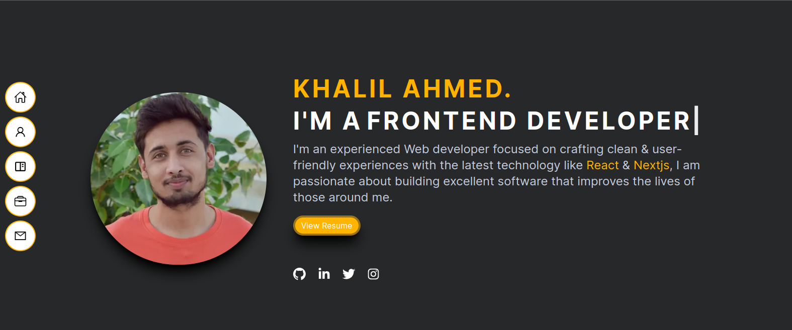 Developer Khalil Ahmed - expert frontend developer ...